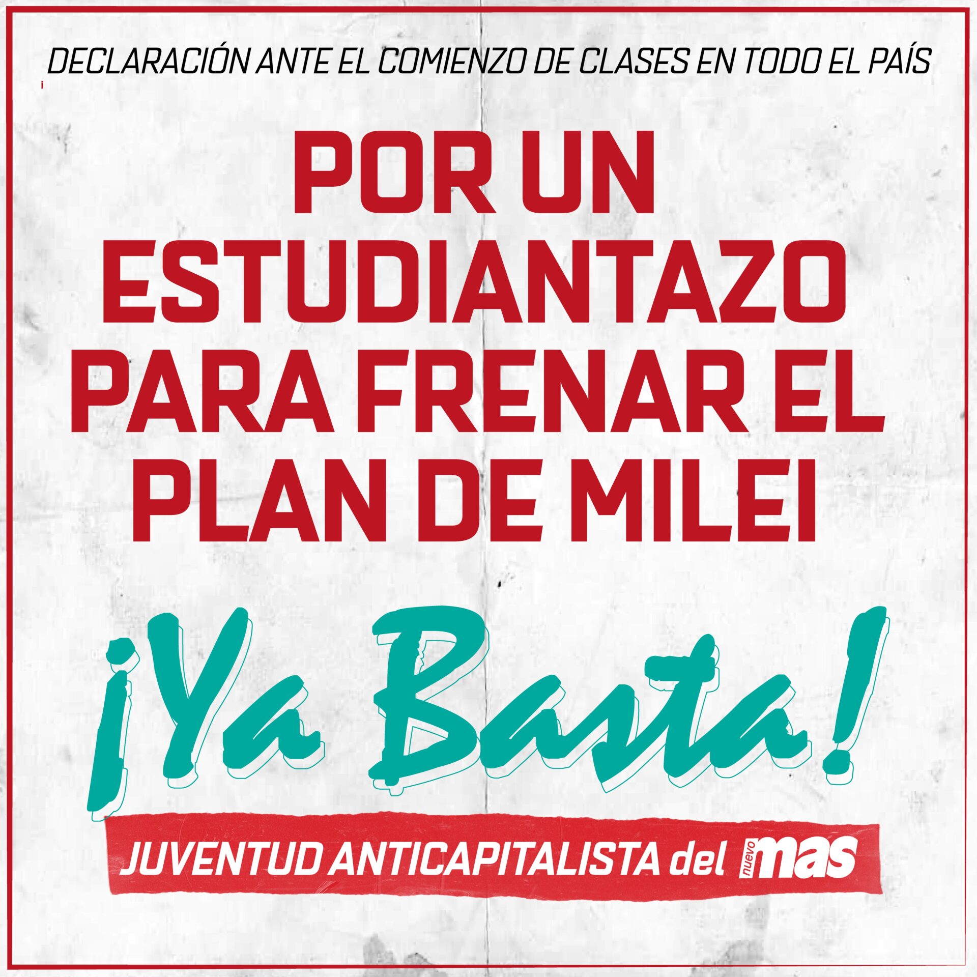 Por un Estudiantazo para frenar el plan de Milei - Izquierda Web